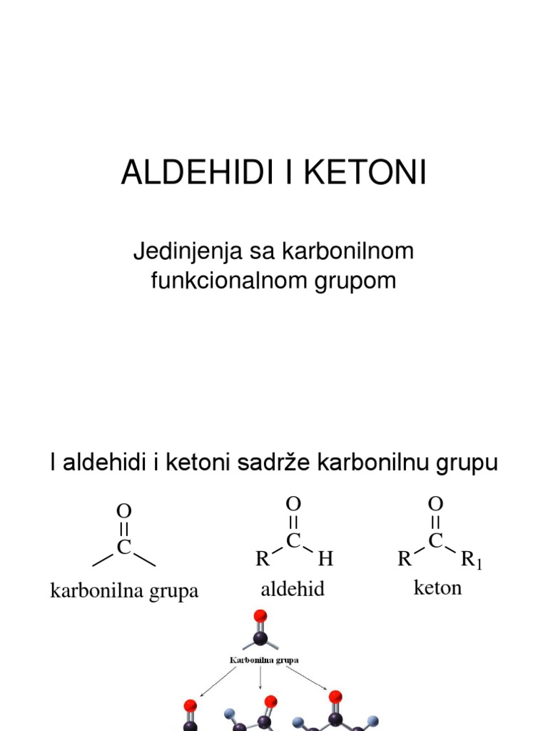 Hemija Aldehidi I Ketoni | PDF