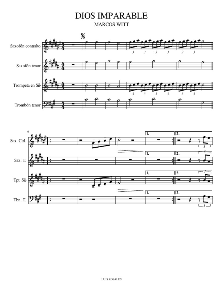 DIOS IMPARABLE-Partitura y Partes PDF | PDF