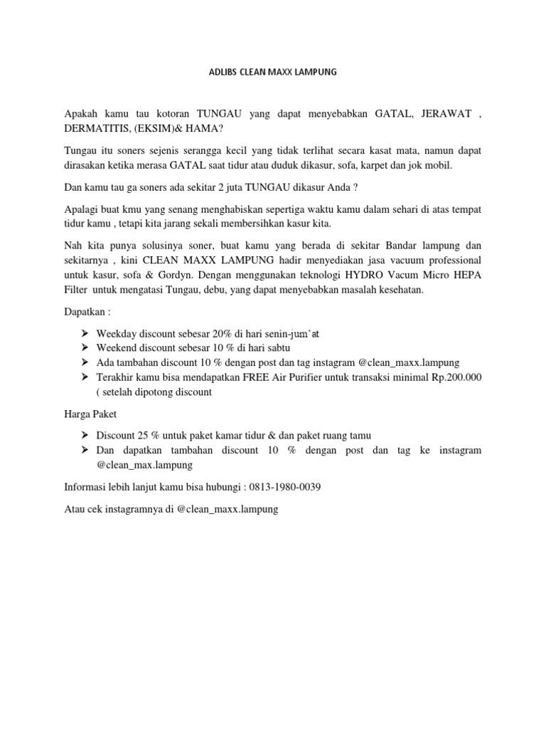 Contoh Adlibs Radio | PDF