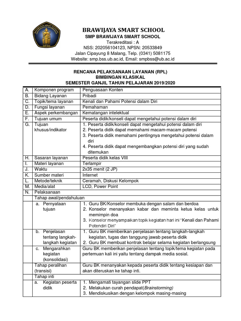 RPL BK Potensi Diri | PDF | Pengembangan Diri | Sains & Matematika
