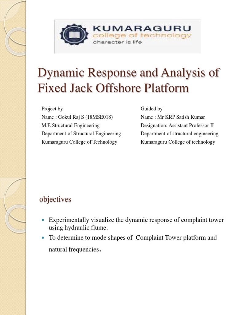 Dynamic Response and Analysis of Complaint Tower Offshore | PDF ...