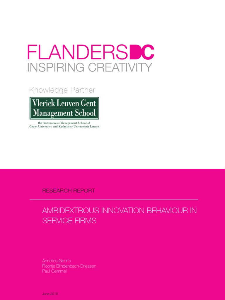 Ambidextrous Innovation Behaviour in Our Service Firms | PDF ...
