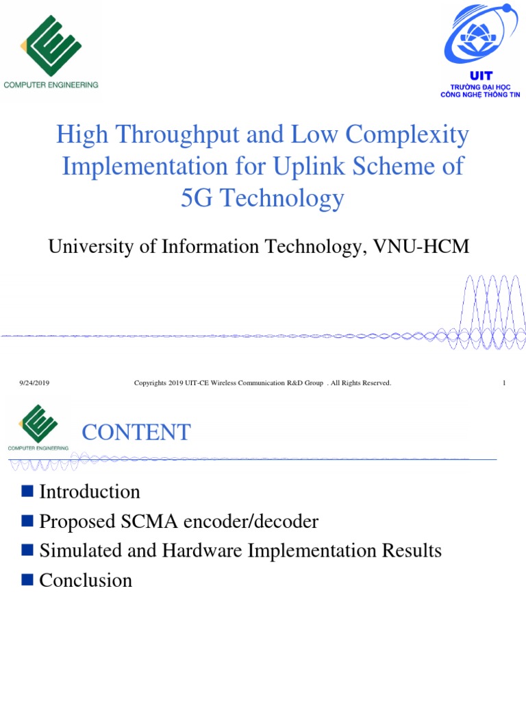 High Throughput and Low Complexity Implementation For Uplink Scheme of 5G Technology | PDF ...