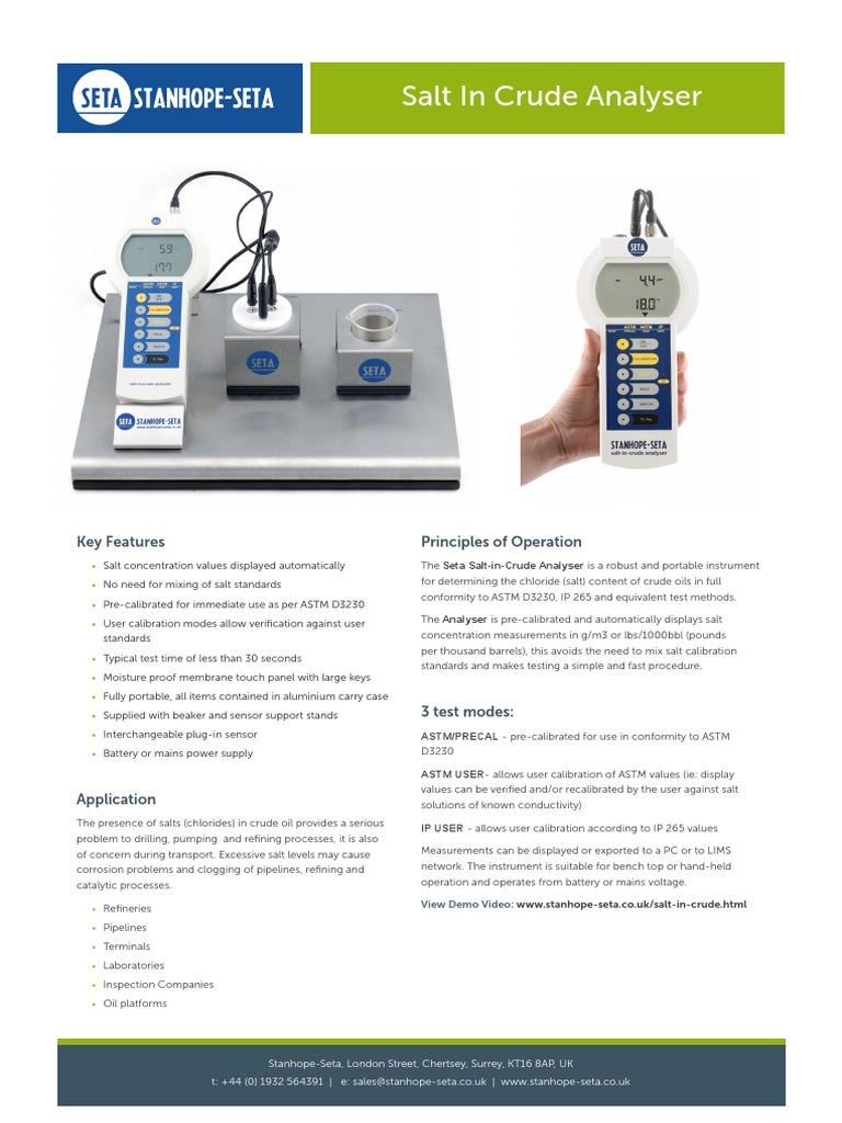 99700-6 Salt in Crude | PDF | Sodium Chloride | Petroleum
