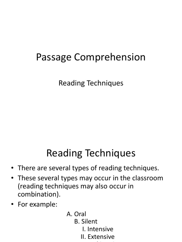 Understanding Reading Techniques: A Guide to Intensive, Extensive ...
