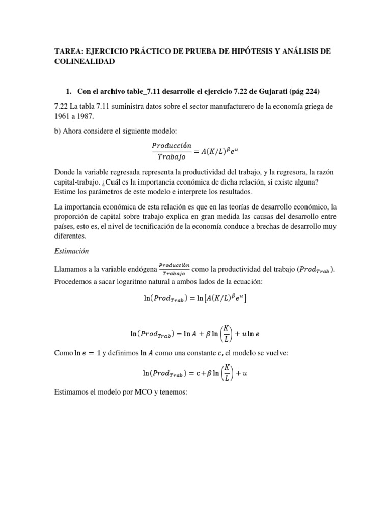 Tarea - Ejercicio Práctico de Prueba de Hipótesis y Análisis de ...