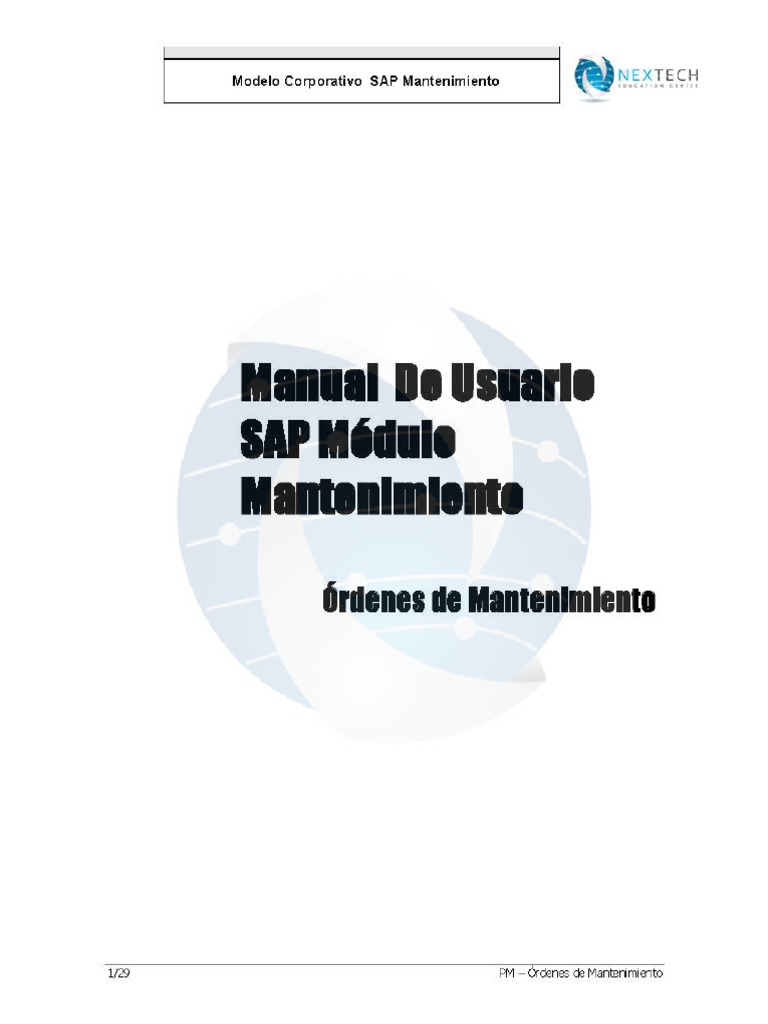 Manual Sap Modulo PM | PDF