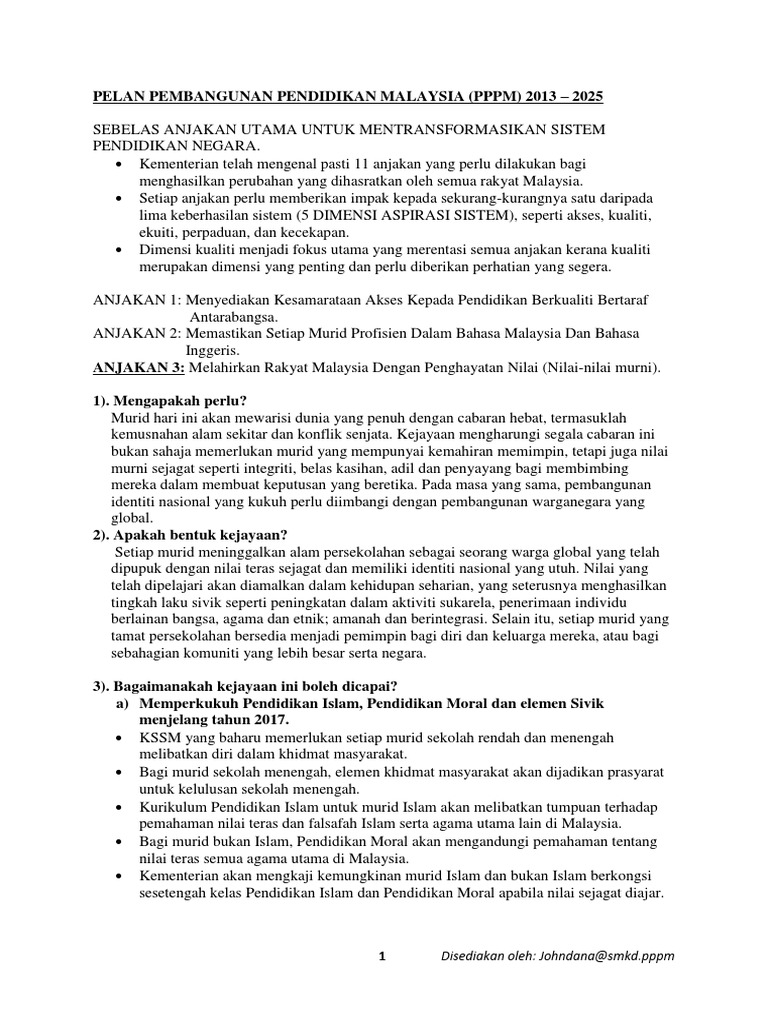 PPPM (Anjakan 3) | PDF
