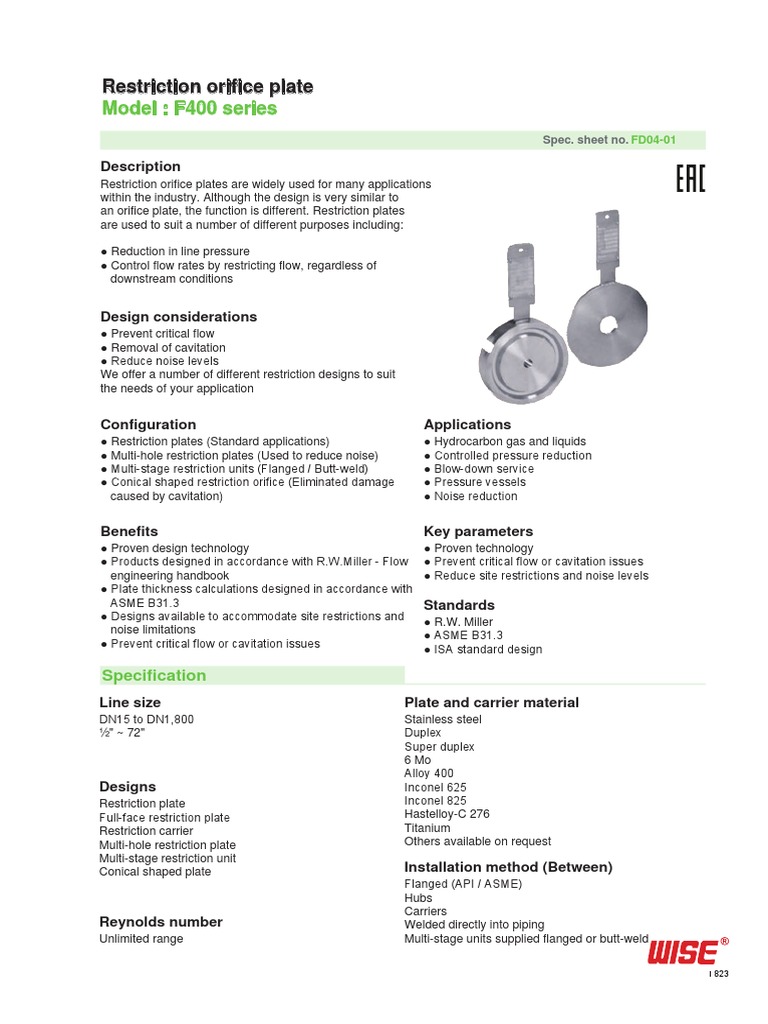 Orifice | PDF | Multistage Rocket | Gases