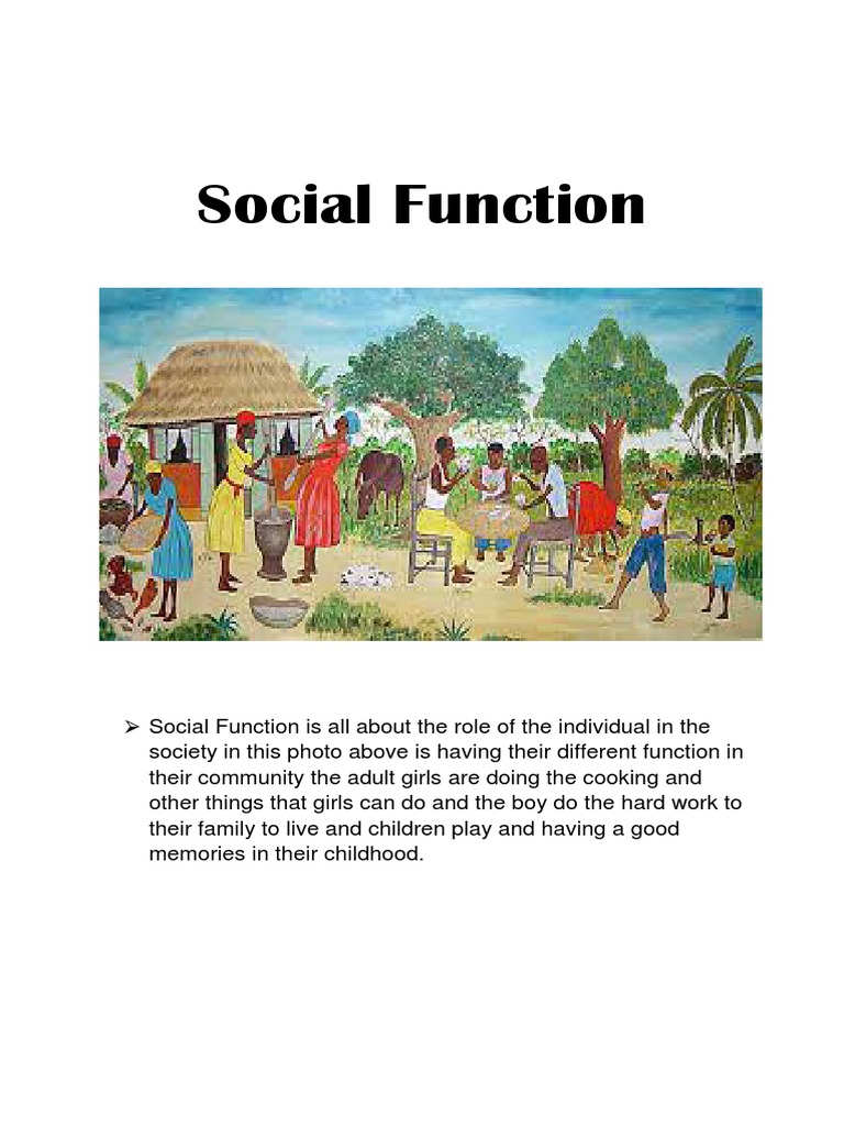 Social Function | PDF