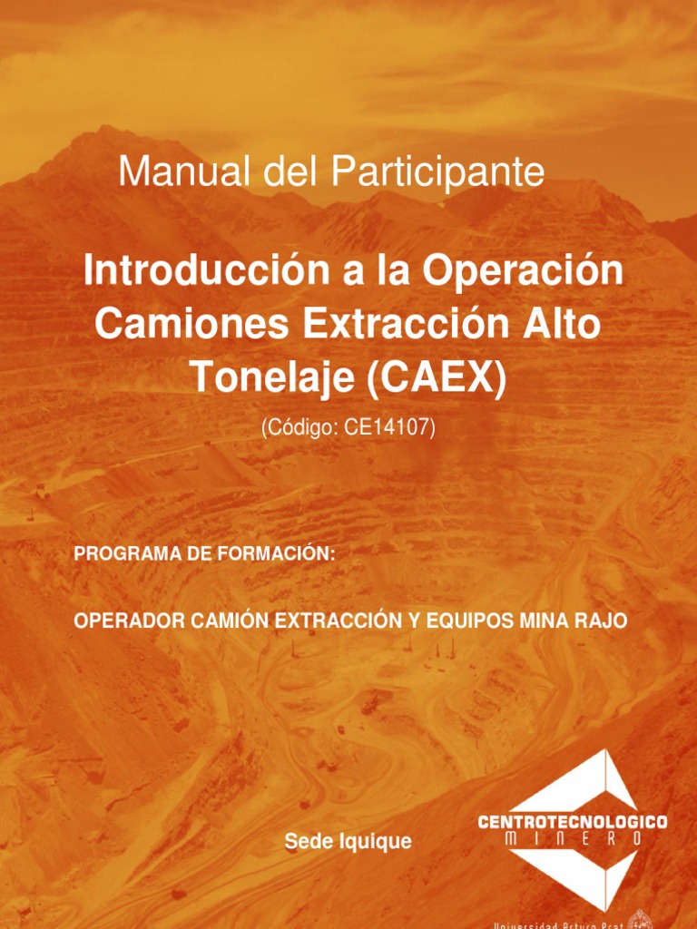 MANUAL DE OPERACIÓN CAEX | Minería | Camión