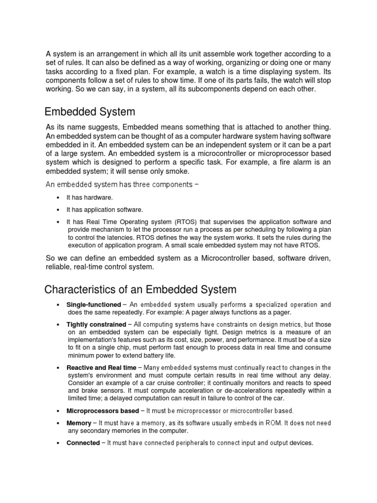 Embedded PDF | PDF | Embedded System | Central Processing Unit