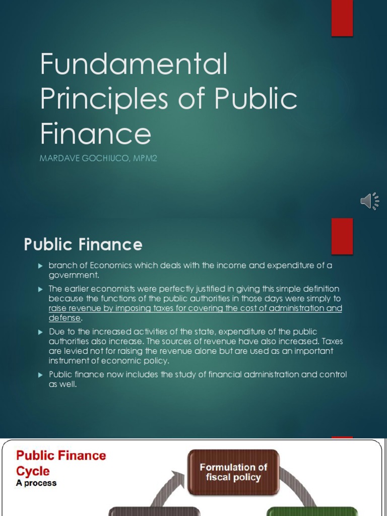 Principles of Public Finance Explained | PDF | Public Finance | Fiscal ...