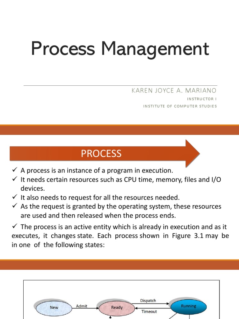 3 - Process Management Ver2 | PDF | Scheduling (Computing) | Process ...