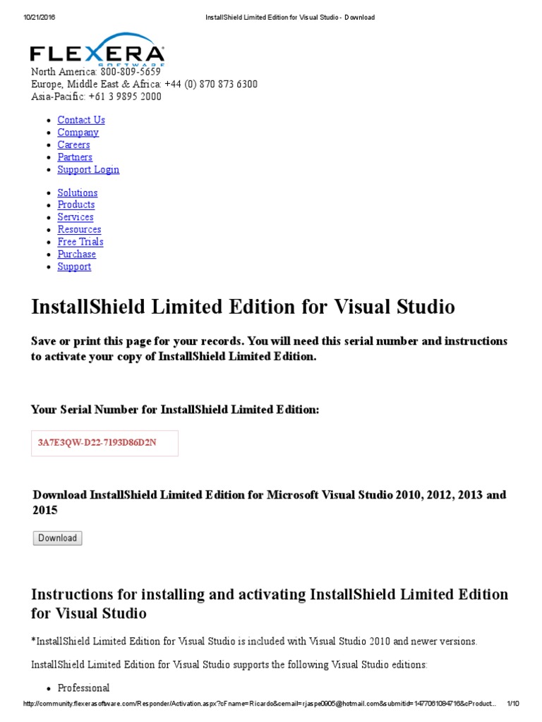 InstallShield Limited Edition For Visual Studio - Intergrupo | PDF | Microsoft Visual Studio ...