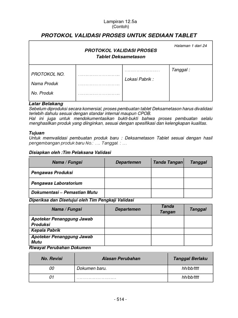 Protap Validasi | PDF