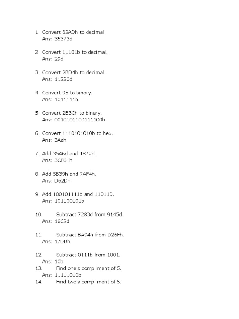 Lecture 3 Exercise | PDF