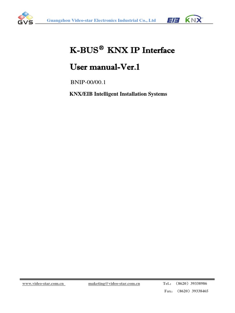 K BUS IP Interface | PDF | Ip Address | Port (Computer Networking)