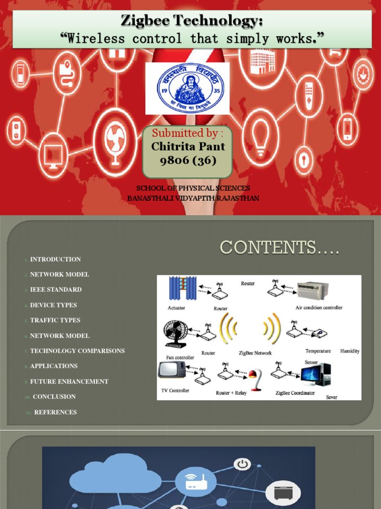 Zigbee Technology: "Wireless Control That Simply Works.": Submitted by | PDF | Network Topology ...