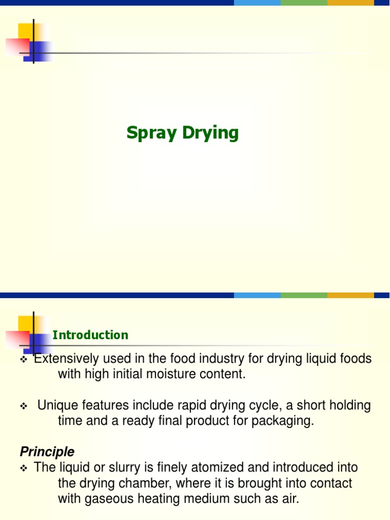 2010-Lecture 20-Spray Drying - Part I - Introduction and Components ...