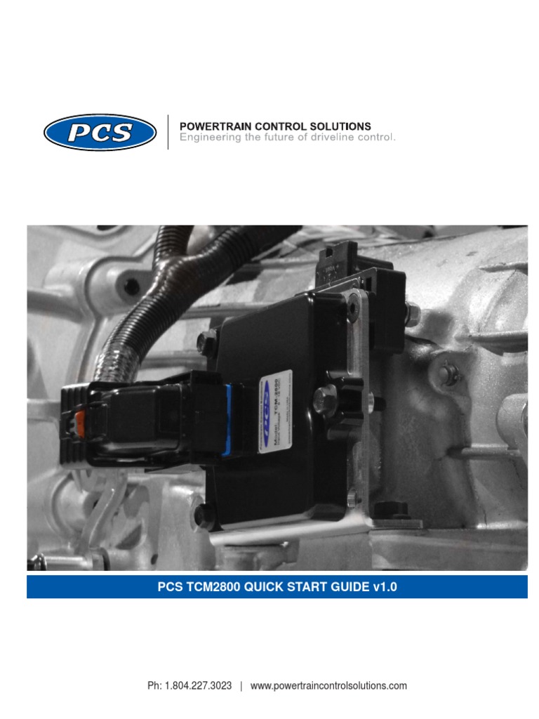 Tcm2800 Quick Start Guide | PDF | Manual Transmission | Transmission ...