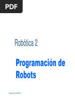 Metodos de Programacion de Robots | PDF | Robot | Robótica