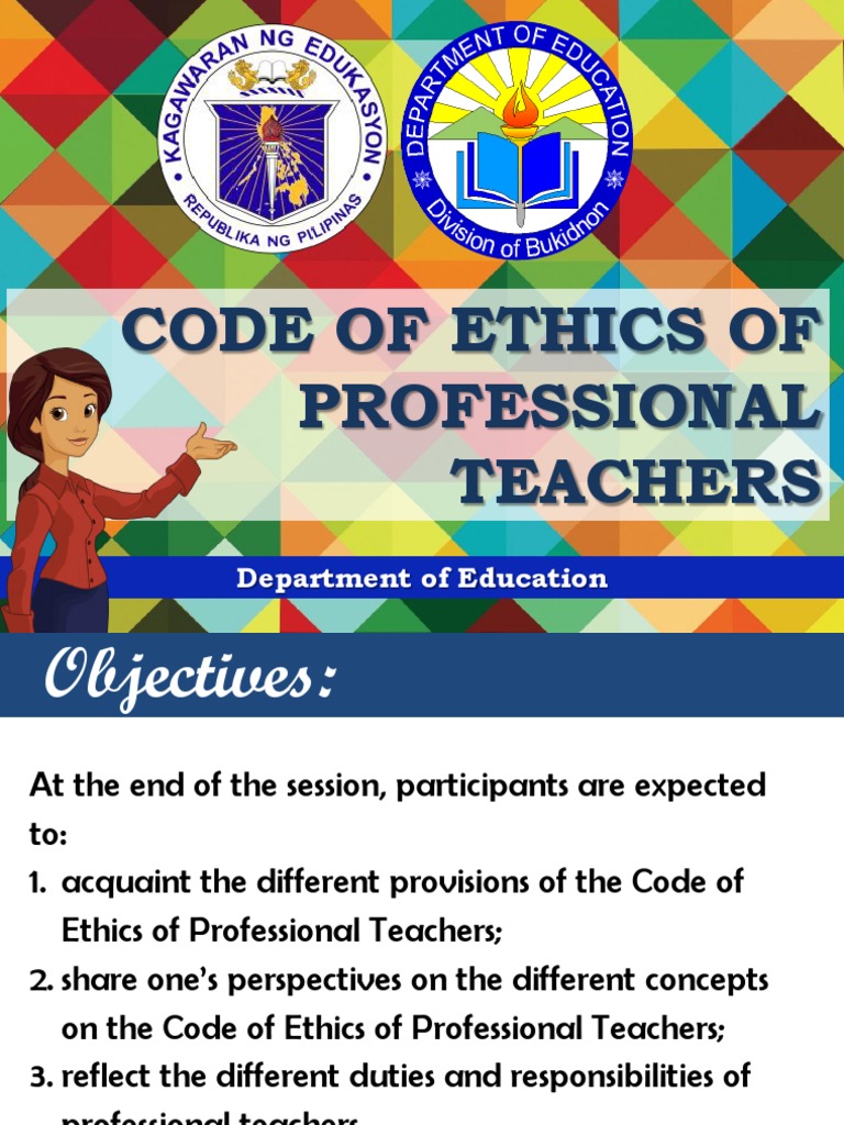 Code of Ethics for Professional Teachers | PDF | Article Two Of The ...