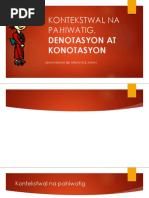 Mga Halimbawa NG Denotasyon at Konotasyon | PDF