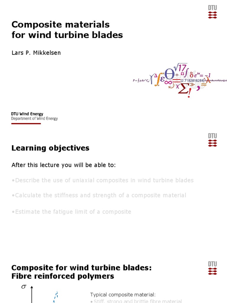 Composite Materials for Wind Turbines | PDF | Composite Material | Fibers