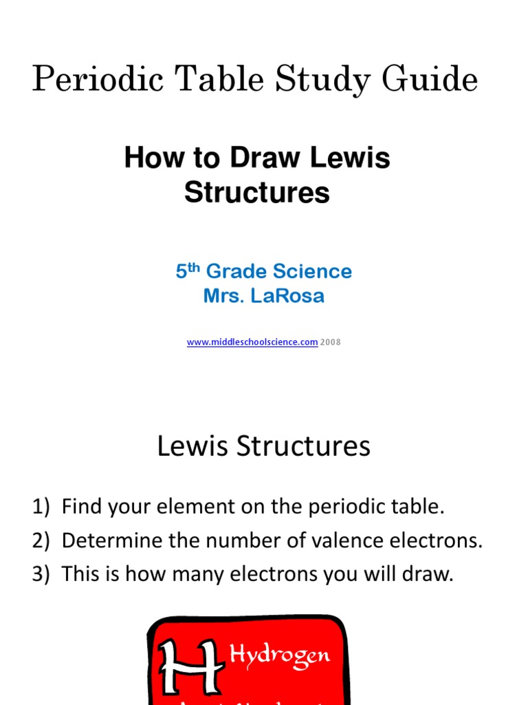 Lewis Structures Study Guide for 5th Grade | PDF | Quantum Mechanics ...