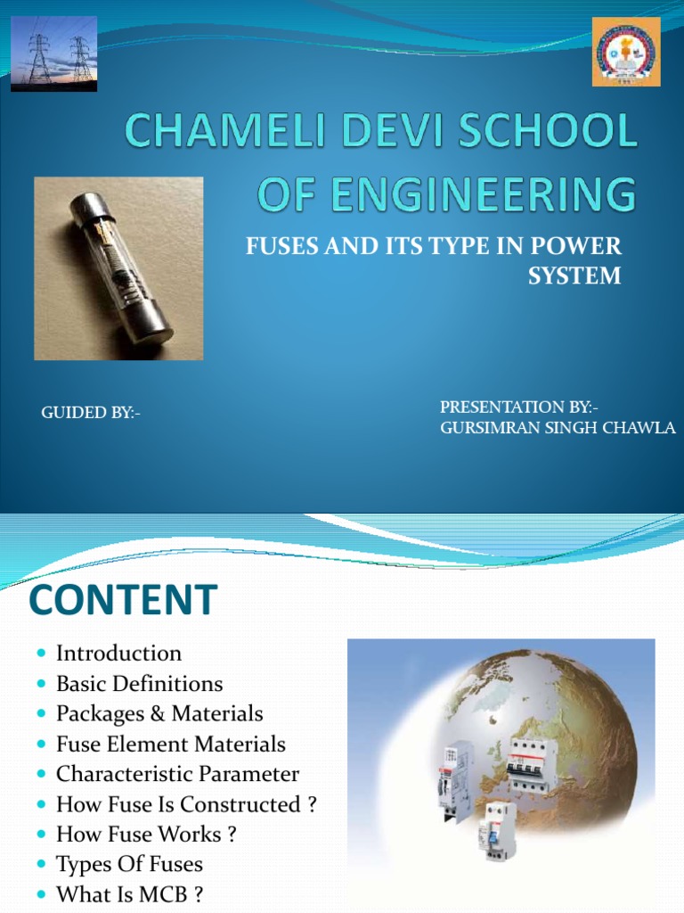 Fuse Pdf Pdf Fuse Electrical Electricity