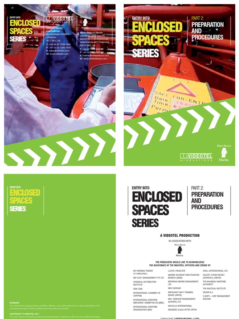 Entry Into Enclosed Spaces - Part 2 Preparation Procedures | PDF | Risk ...