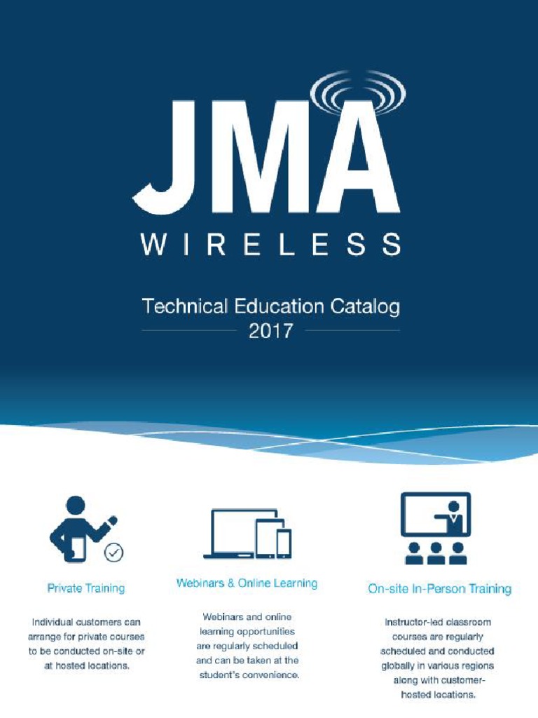 JMA Wireless TechnicalEducationCatalog | PDF | Educational Technology ...