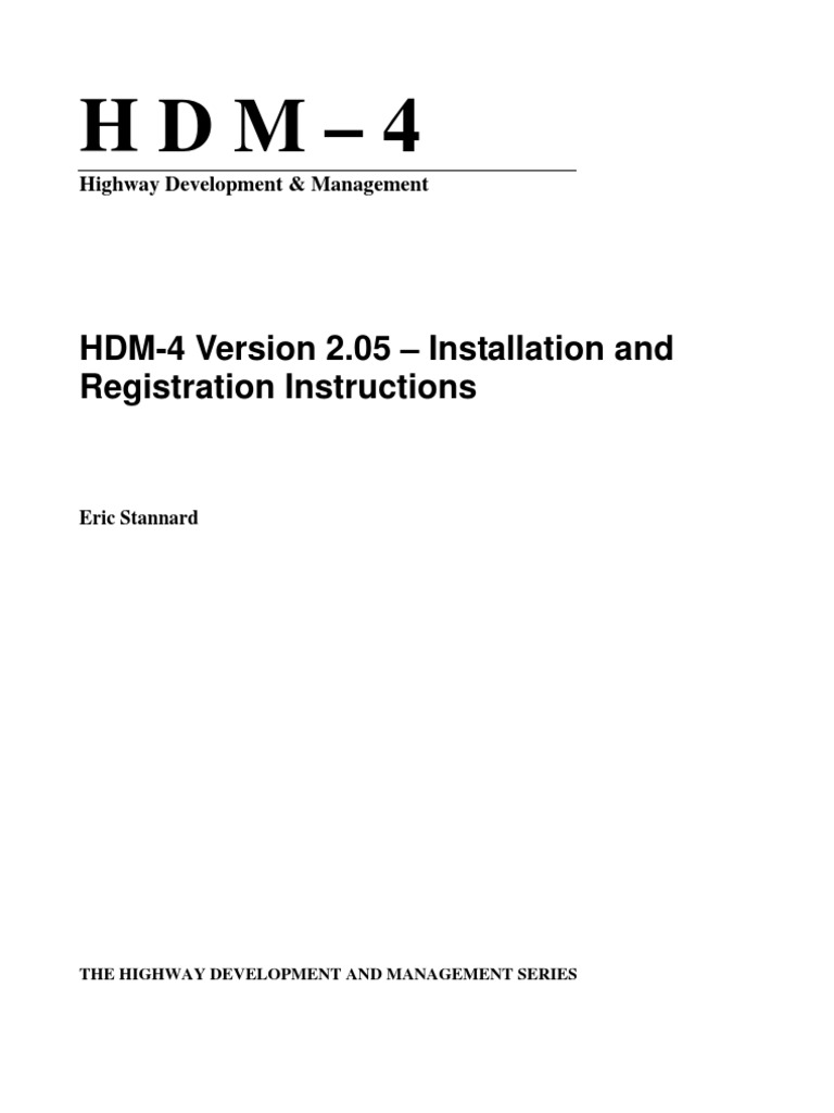 HDM4 Version 205 Installation Instructions | PDF | Server (Computing ...