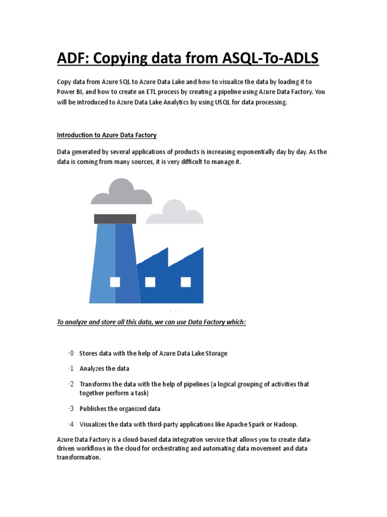 ADF: Moving and transforming data with Azure Data Factory | PDF ...
