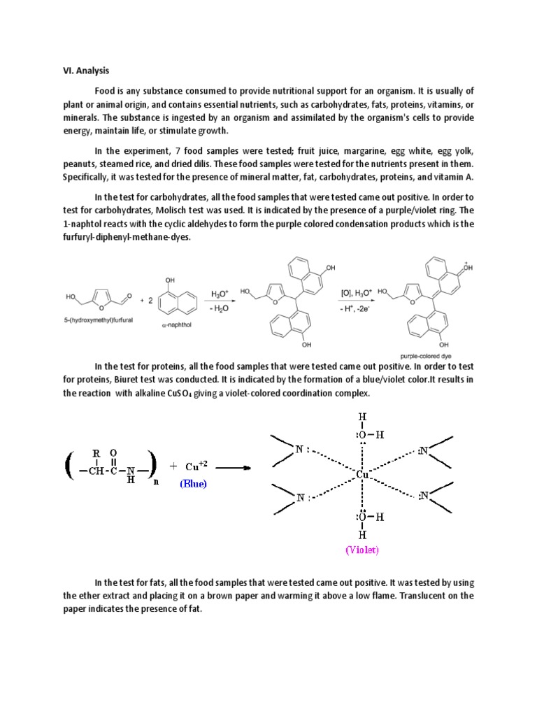Nutrient Testing in Food Samples | PDF | Nutrients | Foods