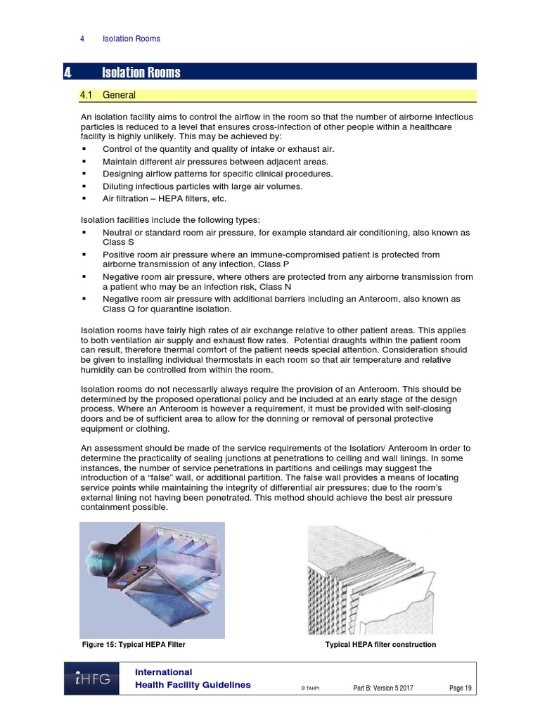 IHFG Part D Isolation Rooms | PDF | Infection | Wall