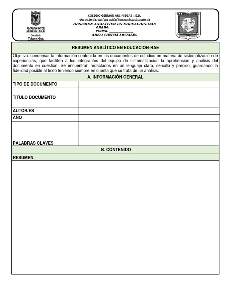 Estructura Rae | PDF