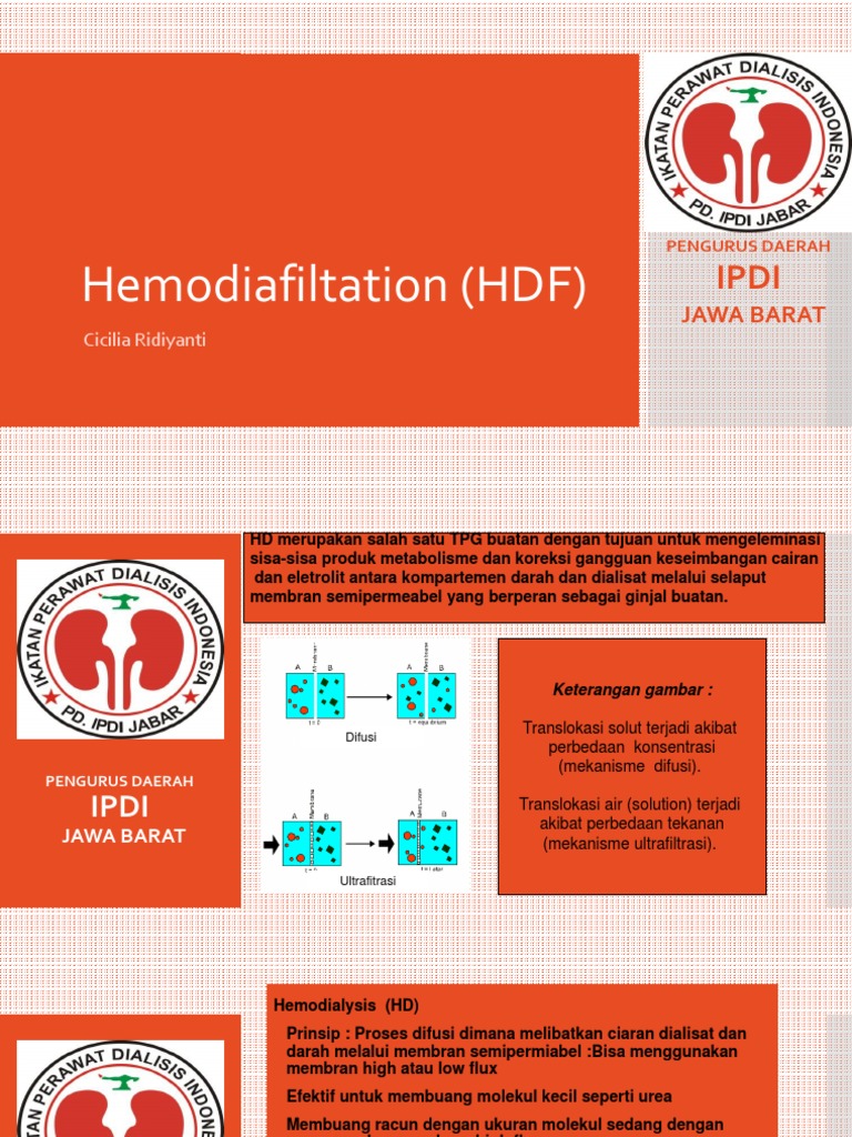 Hemodiafiltation (HDF) | PDF