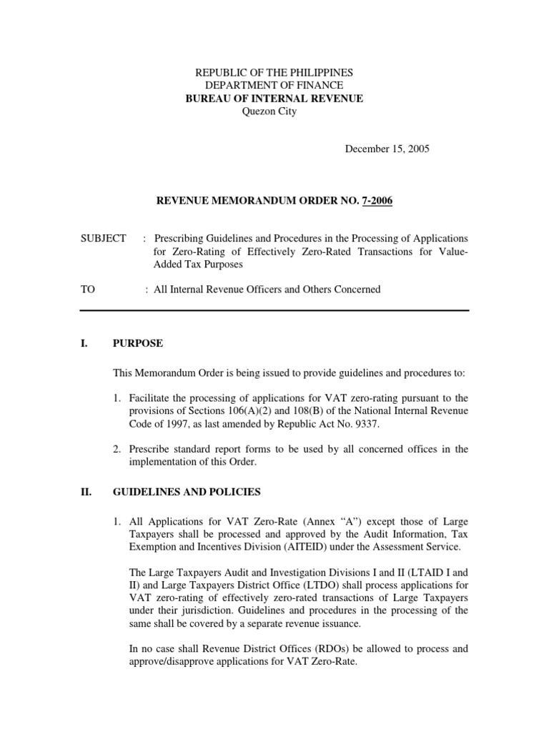 Application For Zero Rated Sales PDF | PDF | Value Added Tax | Receipt