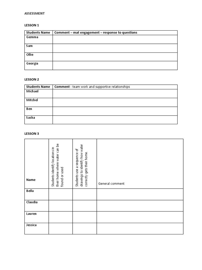 Assessment | PDF | Nature