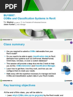 Revit COBie & Classification Guide | PDF | Autodesk Revit | Spreadsheet