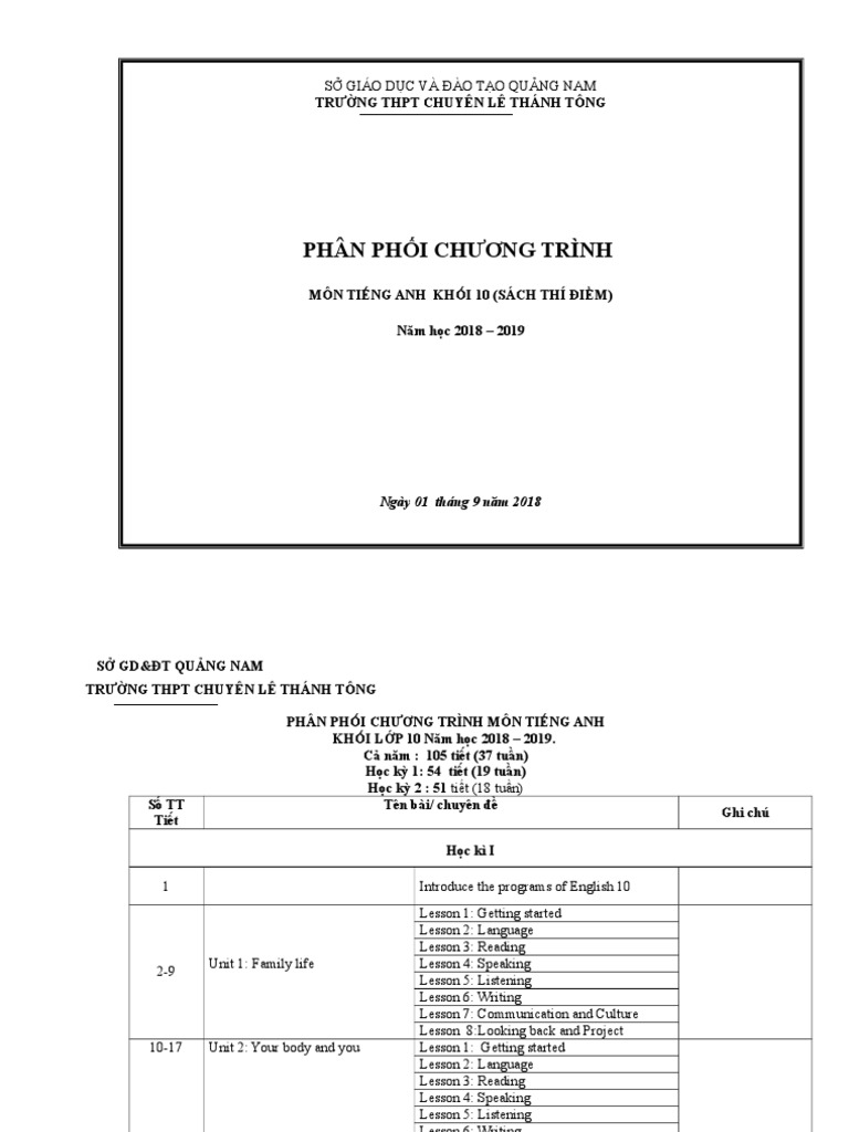PPCT SGK Tieng Anh 10 Thi Diem | PDF | Semiotics | Communication