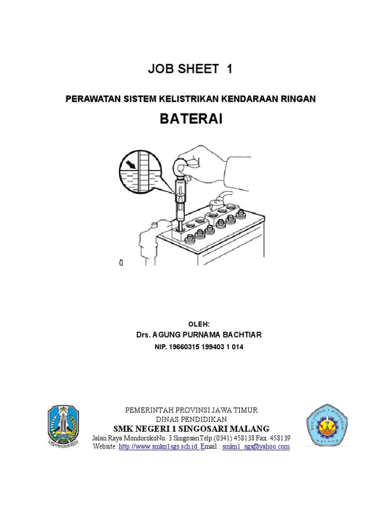 Job Sheet Baterai | PDF
