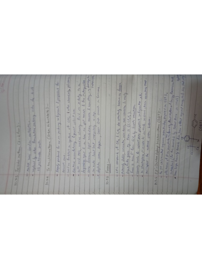 Polyhalogen Compounds Notes | PDF