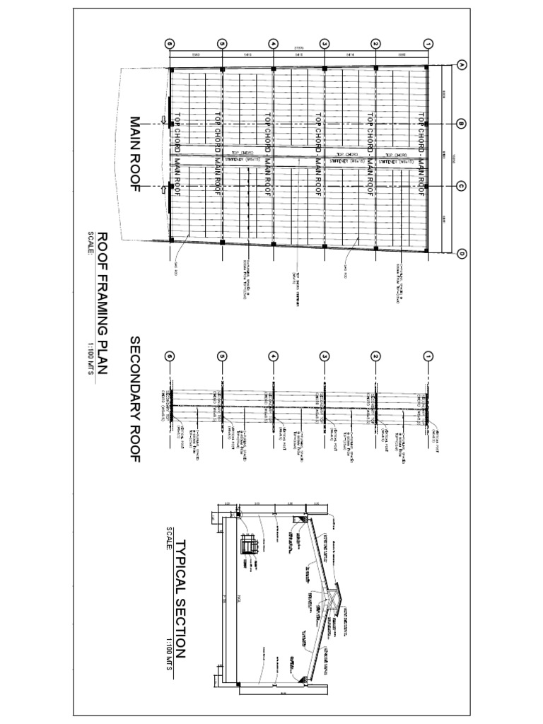 Warehouse Framing Plan PDF | PDF