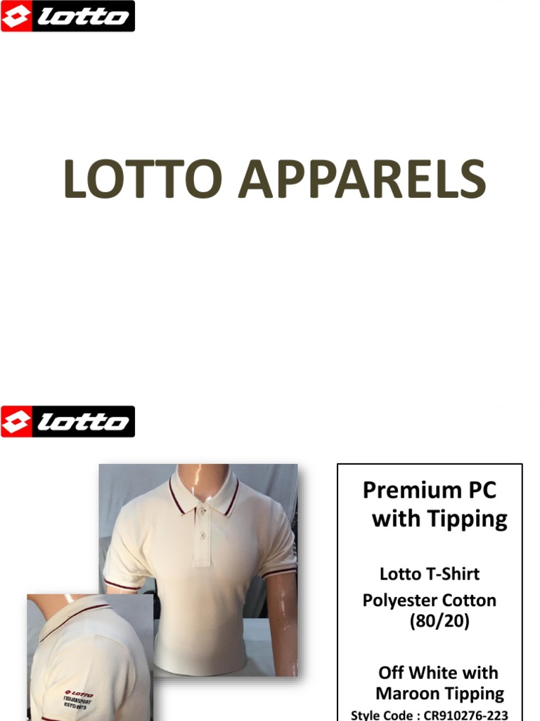 Lotto Apparel & Accessories Catalog | PDF | T Shirt | Clothing
