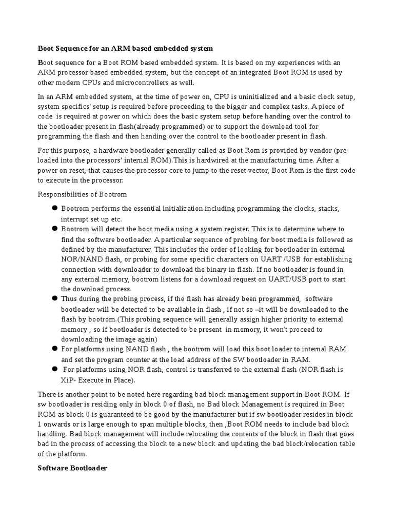 Embedded Linux Booting | PDF | Booting | Flash Memory
