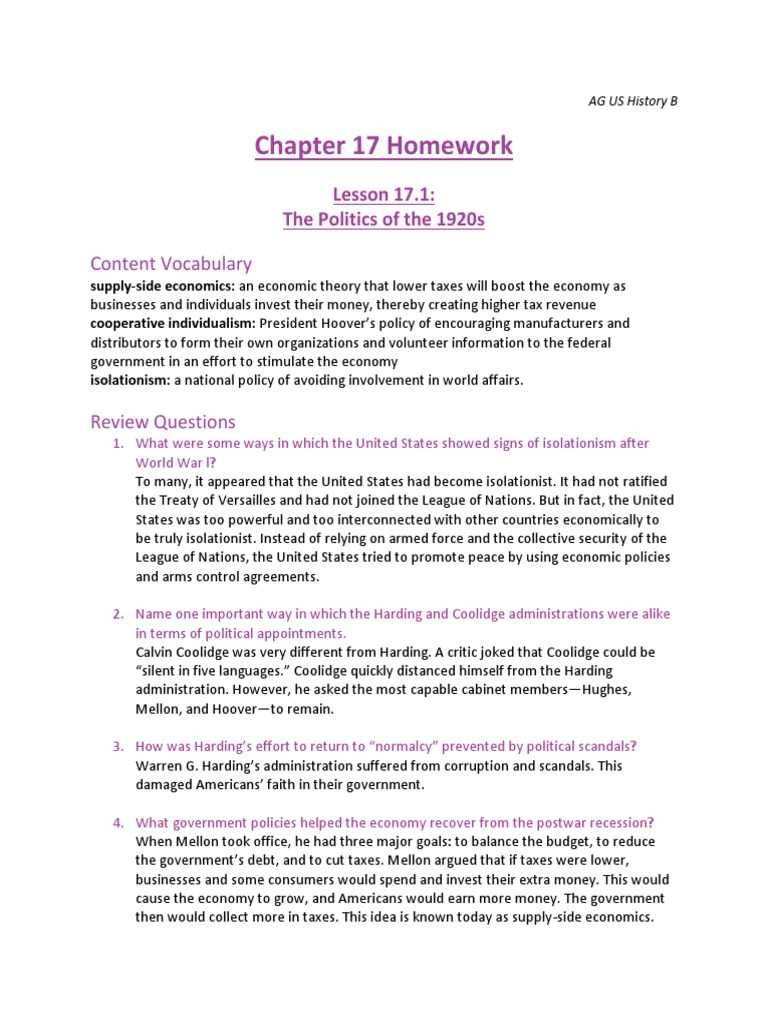 Chapter 17 Homework | PDF | Ku Klux Klan | Harlem Renaissance