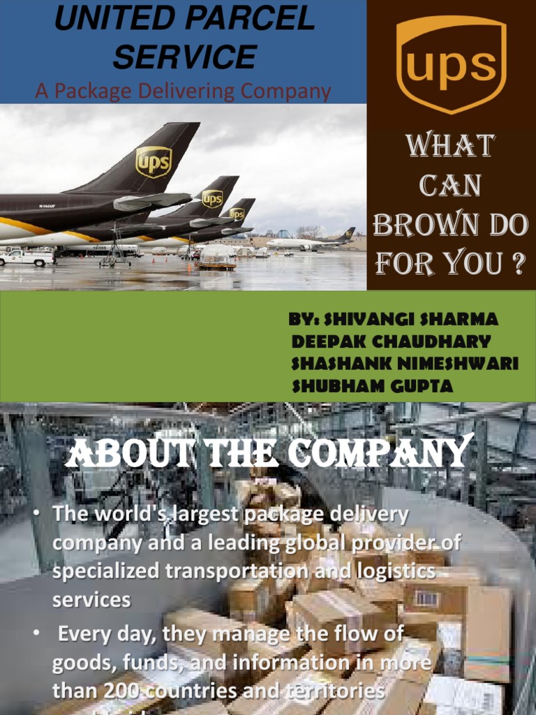 UPS: Global Delivery Leader Overview | PDF | United Parcel Service ...